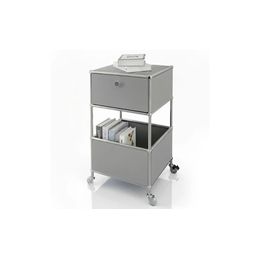 Floordirekt Metallregal grau Ma&szlig;e (cm): B: 40 H: 75 &raquo; H&ouml;ffner
