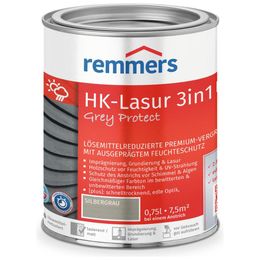 Remmers HK-Lasur 3in1 Grey-Protect plus silbergrau RC-970, 0,75 l