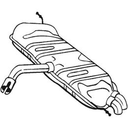 BOSAL Endschalld&auml;mpfer 233725 f&uuml;r VW