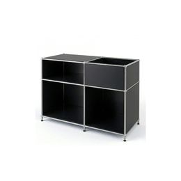 Floordirekt Metallregal schwarz Ma&szlig;e (cm): B: 88 H: 65 &raquo; H&ouml;ffner