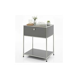 Floordirekt Metallregal grau Ma&szlig;e (cm): B: 50 H: 65 &raquo; H&ouml;ffner