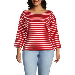 LANDS' END Supima&reg; Shirt mit 3/4-Glocken&auml;rmeln, Damen,  Orange, Baumwolle, by Lands' End