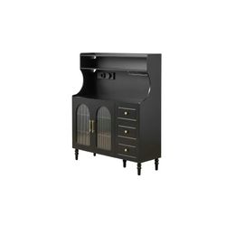 H&ouml;ffner Buffetschrank Rhizo schwarz Ma&szlig;e (cm): B: 120 H: 138,5 &raquo; H&ouml;ffner