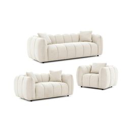 S-STYLE Polstergarnitur 3+2+1 Nubira beige Ma&szlig;e (cm): B: 228 H: 69 &raquo; H&ouml;ffner
