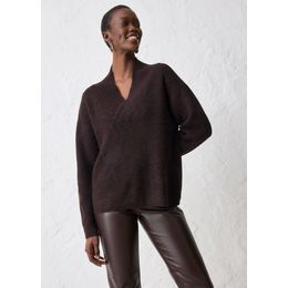 bonprix Pullover aus w&auml;rmendem Alpaka-Mix, braun, Gr.36/38 (S), weicher Pullover mit Alpakawolle, aus Wolle