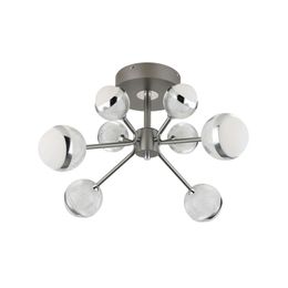 Globo Lighting Deckenleuchte &brvbar; silber &brvbar; Ma&szlig;e (cm): H: 29 &Oslash;: 61 &raquo; H&ouml;ffner