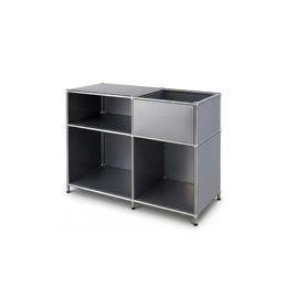 Floordirekt Metallregal grau Ma&szlig;e (cm): B: 88 H: 65 &raquo; H&ouml;ffner