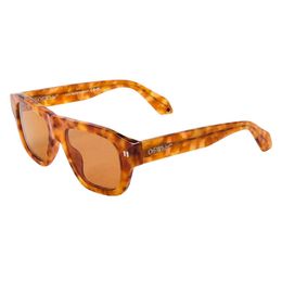 Off-White Off White - "Providence" Schildpatt-Sonnenbrille (Helles Havannabraun)