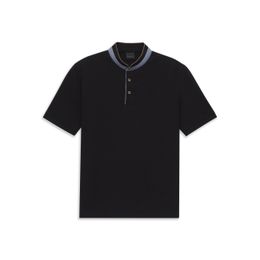 Bugatti Herren Poloshirt290, schwarz, Gr. L, unifarben, 100% Baumwolle, Shirts, Modern Fit aus reiner Baumwolle