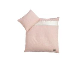 Bebe's Collection Babybettw&auml;sche Prinz \u0026 Prinzessin 2023, Rosa, Textil, 80x80 cm, Oeko-Tex&reg; Standard 100, edel gl&auml;nzend, Schlafen, Babybett-Ausstattung, Babybettw&auml;sche