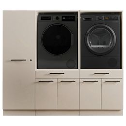 Hauswirtschaftsraum Laundreezy, Kaschmir, Holzwerkstoff, 2 Schublade(n) Schubladen, 185x162x67.5 cm, Waschk&uuml;che, Hauswirtschaftsraum