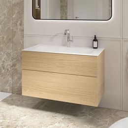 Villeroy & Boch Villeroy & Boch Somera Schrank mit Waschtisch B: 100 T: 50 cm, 2 Ausz&uuml;ge, 5A72A2RW+B80600VJ,
