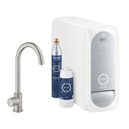 Grohe Blue Home K&uuml;chenarmatur Mono mit Soda- und Filtersystem, schwenkbar, 31498DC1, Mono