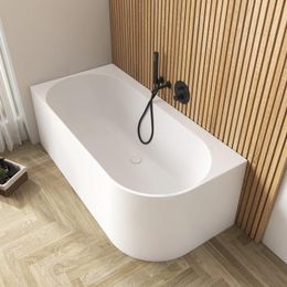 rivea Maila corner Eck-Badewanne L: 166 B: 80 cm, Raumecke links, BR0077WM,