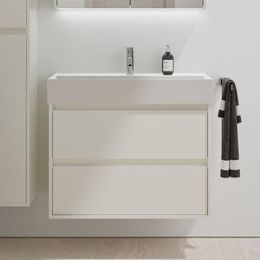 Burgbad Devio Schrank mit Keramik-Waschtisch, 2 Ausz&uuml;ge, SHKF081F7214C0001,