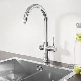 Grohe Blue Professional K&uuml;chenarmatur mit Filtersystem, mit Soda- und Filtersystem, schwenkbar, 31323002,