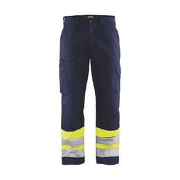 BLAKL&Auml;DER Blakl&auml;der Warnschutz-Bundhose, gelb / marineblau, Konfektionsgr&ouml;&szlig;e DE: 58 (156418118933C58)