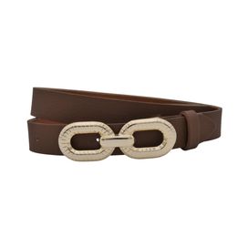 AnnaMatoni Damen Lederg&uuml;rtel "AnnaMatoni AnnaMatoni Damen G&uuml;rtel aus Echtleder mit Moderner"braun 690, Gr. 80, 100% Leder, G&uuml;rtel