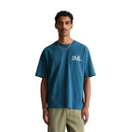 Marc O'Polo Herren T-Shirt "mit R&uuml;ckenprint"endless sea, Basic, Gr. L, MARC O'POLO DENIM, unifarben, Obermaterial: 100% Baumwolle, Shirts