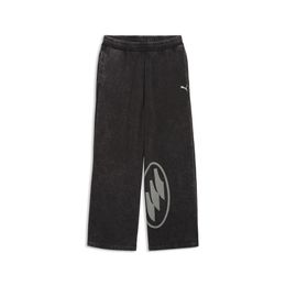 Puma Damen Sporthose "Wide Graphic Hose Erwachsene"schwarz, Gr. XXL, Obermaterial: 32% Polyester, 68% Baumwolle. Tasche &ndash; Oben: 100% Baumwolle, Hosen