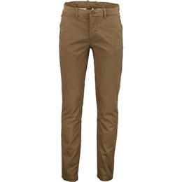 LINDBERGH Herren Chinos "Chinos Slim Fit", braun, Gr. 31, unifarben, Obermaterial: 98% Baumwolle, 2% Elasthan, Hosen