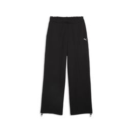 Puma Damen Sporthose "Essentials Slouchy Pintuck Oversized Hose Damen", schwarz, Gr. L, unifarben, Obermaterial: 100% Baumwolle. Innenbund: 100%