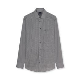 OLYMP Herren Businesshemd "OLYMP Luxor, Modern Fit, New Kent"schwarz, Gr. 44, 100% Baumwolle, Hemden