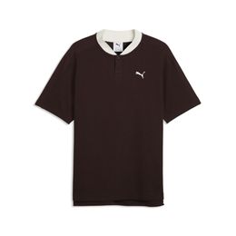 Puma Herren T-Shirt "Puma Class Relaxed Polo Herren"chocolate fondue braun, Gr. M, clean, Obermaterial: 32% Polyester, 66% Baumwolle, 2% Elasthan.
