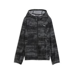 Puma Damen Trainingsjacke "Run Velocity Gewebte Jacke mit Print Damen"schwarz, Gr. M, Obermaterial: 12% Elasthan, 88% Polyester. Taschenfutter: 100%