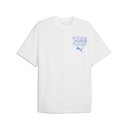 Puma Herren T-Shirt "Junior Varsity Relaxed T-Shirt Herren"wei&szlig;, Gr. S, Obermaterial: 100% Baumwolle. Rippe: 80% Baumwolle, 20% Polyester, Shirts