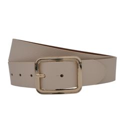 AnnaMatoni Damen Lederg&uuml;rtel "AnnaMatoni AnnaMatoni Damen Leder G&uuml;rtel Echtleder mit moderner", beige, Gr. 100, 100% Leder, G&uuml;rtel