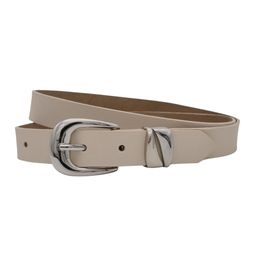 AnnaMatoni Damen Lederg&uuml;rtel "AnnaMatoni AnnaMatoni Damen Lederg&uuml;rtel 2,5 cm breit mit"sand 105, Gr. 110, 100% Leder, G&uuml;rtel
