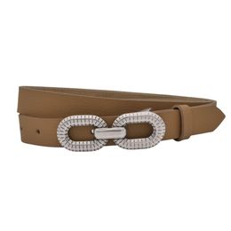 AnnaMatoni Damen Lederg&uuml;rtel "AnnaMatoni AnnaMatoni Damen G&uuml;rtel aus Echtleder mit Moderner"beige 130, Gr. 80, 100% Leder, G&uuml;rtel