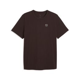 Puma Herren T-Shirt "Essentials Elevated T-Shirt Herren"chocolate fondue braun, Gr. XXL, clean, Obermaterial: 100% Baumwolle. Rippe: 20% Polyester,