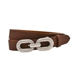 AnnaMatoni Damen Lederg&uuml;rtel "AnnaMatoni AnnaMatoni Damen G&uuml;rtel aus Echtleder mit Moderner"braun 690, Gr. 85, 100% Leder, G&uuml;rtel