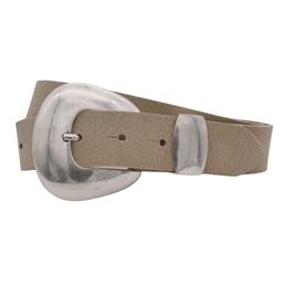 AnnaMatoni Damen Lederg&uuml;rtel "AnnaMatoni AnnaMatoni Damen Lederg&uuml;rtel mit dekorativer"beige 120, Gr. 80, 100% Leder, G&uuml;rtel