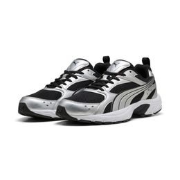 Puma Herren Sneaker "MILENIO TECH LT", Gr. 41Puma schwarz, Puma silber, Textil, unifarben, Schuhe