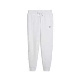 Puma Damen Sporthose "Essentials Elevated Jogginghose Damen"wei&szlig; glow heather, Gr. XS, unifarben, Obermaterial: 100% Baumwolle. Rippe: 97% Baumwolle,