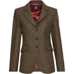Brigitte von Sch&ouml;nfels Brigitte von Sch&ouml;nfels Shetland-Tweed-Blazer Braun (Gr&ouml;&szlig;e: 38)