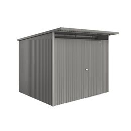 BioHort Ger&auml;tehaus 'AvantGarde Eco' Gr. A6 quarzgrau-metallic 260 x 260 cm mit Standardt&uuml;r