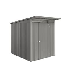 BioHort Ger&auml;tehaus 'AvantGarde Eco' Gr. A2 quarzgrau-metallic 180 x 260 cm mit Standardt&uuml;r