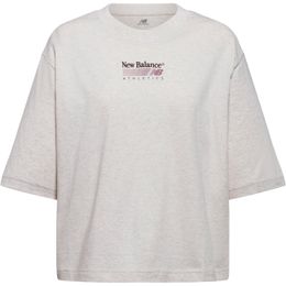 New Balance Oversize Shirt Damen - Gr&ouml;&szlig;e S - beige