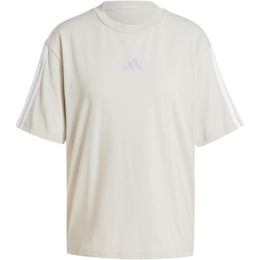 Adidas 3S T-Shirt Damen - Gr&ouml;&szlig;e L - grau