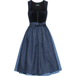 Luis Steindl Midi-Dirndl Blau (Gr&ouml;&szlig;e: 44)