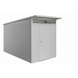 BioHort Ger&auml;tehaus 'AvantGarde' Gr. A4 silber-metallic 180 x 380 cm mit Standardt&uuml;r