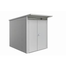 BioHort Ger&auml;tehaus 'AvantGarde' Gr. A2 silber-metallic 180 x 260 cm mit Doppelt&uuml;r schmal