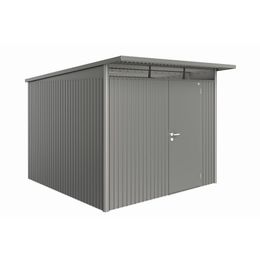 BioHort Ger&auml;tehaus 'AvantGarde' Gr. A7 quarzgrau-metallic 260 x 300 cm mit Standardt&uuml;r