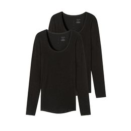 Schiesser Damen Longsleeve Personal Fit 2er Pack