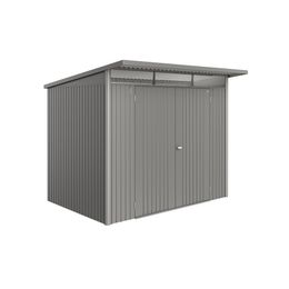 BioHort Ger&auml;tehaus 'AvantGarde Eco' Gr. A7 quarzgrau-metallic 260 x 220 cm mit Doppelt&uuml;r