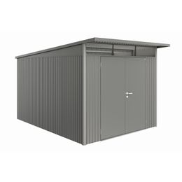 BioHort Ger&auml;tehaus 'AvantGarde' Gr. A8 quarzgrau-metallic 260 x 380 cm mit Doppelt&uuml;r